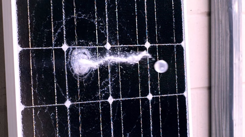Solar panel hail testing - details inside - Commercial Solar Guy